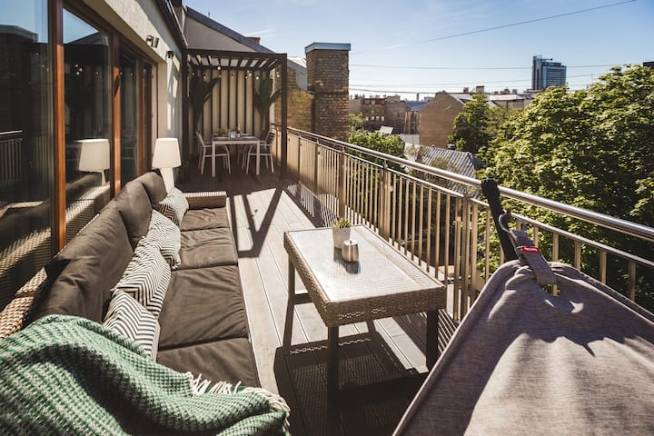 Luxury 2br Penthouse, 2 Terraces, Parking Space - Riga