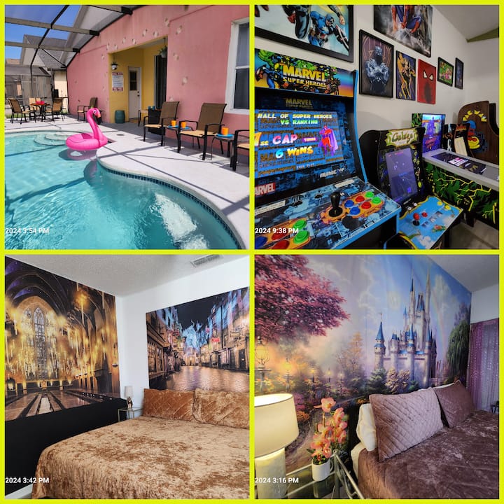 Disney Dream Themd Villa 19gst Pool & Game Rm - Davenport, FL