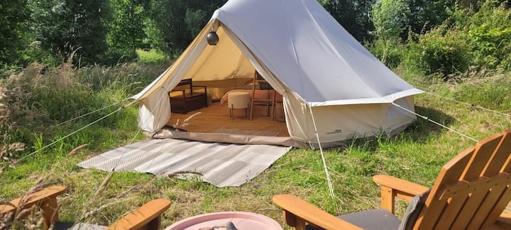 Cozy Glamping Tent Xl "Suske En Wiske" - Oostkamp