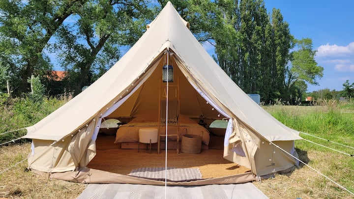 Vrijstaande Glamping Tent Xl "Jommeke" - Zedelgem