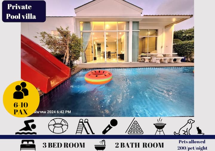 Beachtown3 Cha-am Private Poolvilla From Beach 2km - Cha-am