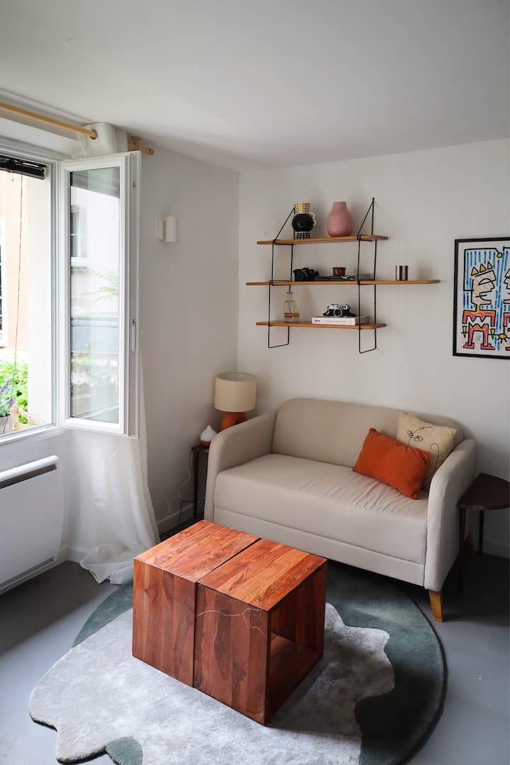 Studio Cosy Sur Jardin, Cuisine & Sdb Privée - Paris Gare du Nord