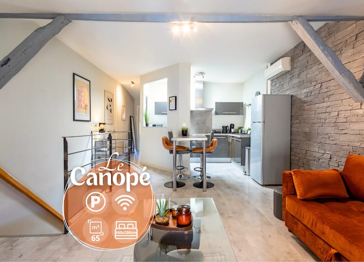 Le Canopé | Duplex Confort, Lits Queensize - Castres