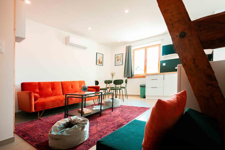Grand Studio, Centre Ville +Place De Parking - Aix-les-Bains
