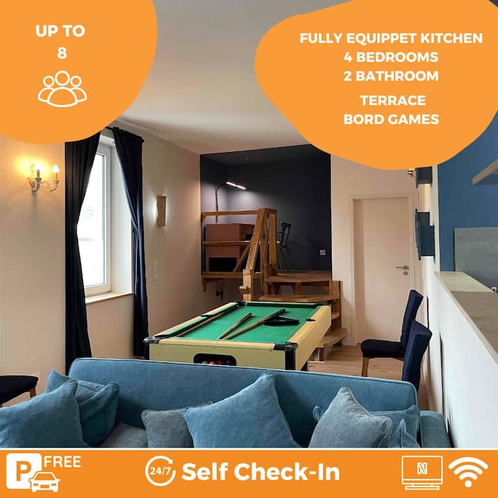 Central  With Terrace, 4 Bedrooms And A Grill. - Bielefeld