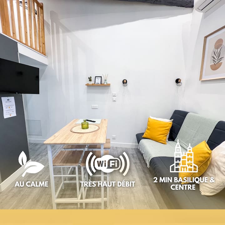 L'escapade - Studio à 2 Min à Pied De La Basilique - Nans-les-Pins