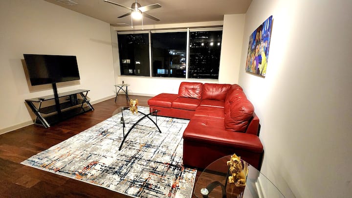 Sky Luxury!free Parking!downtown!pool!
Gym ! K'bed - 達拉斯