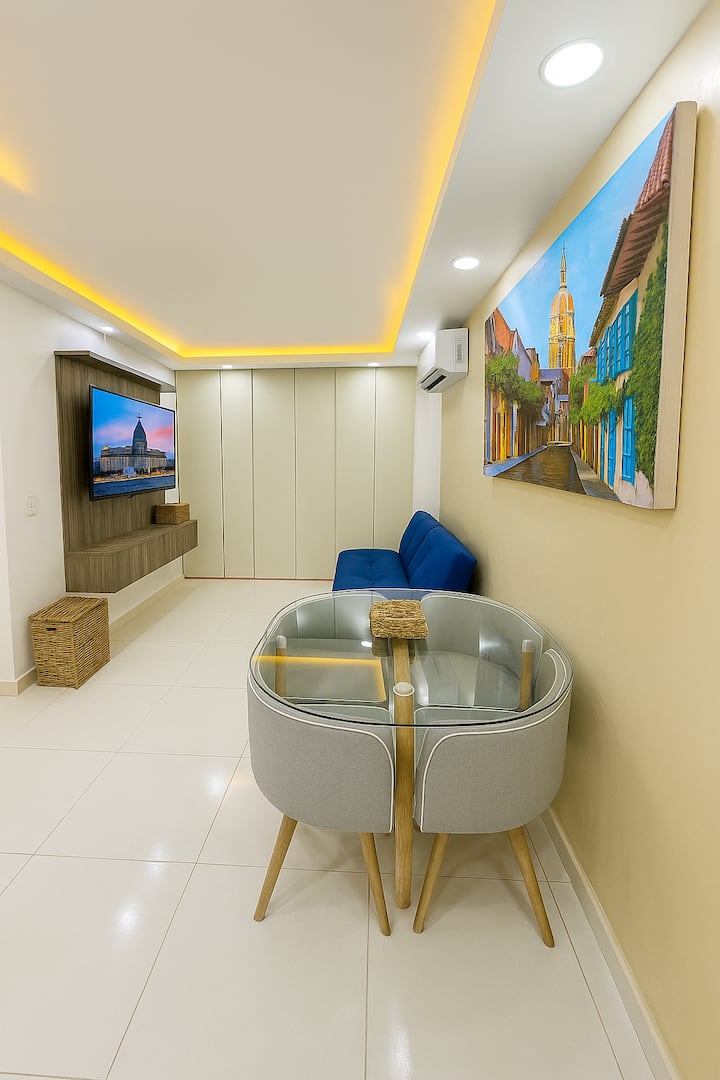 Apto Moderno Con A/c, Piscina Y Cerca Del Mar - Cartagena