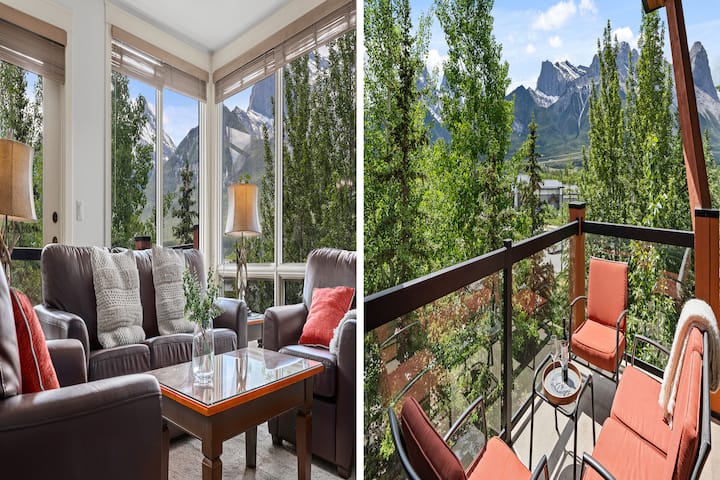 Corner Suite With Stunning Mountain Views | Neardt - Canmore