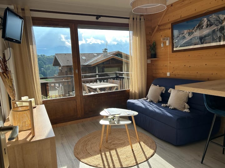 Studio Rénové St Gervais Belle Vue Montagnes - Saint-Gervais-les-Bains