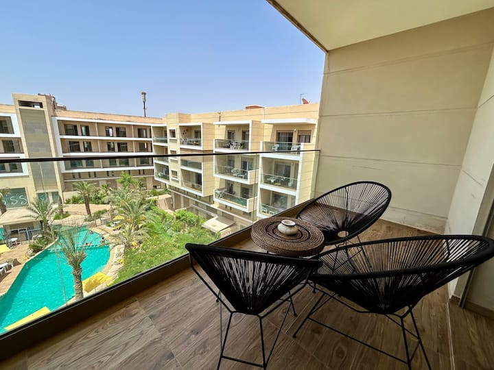Luxury Oasis • 2br • Pool & Balcony - Marrakech