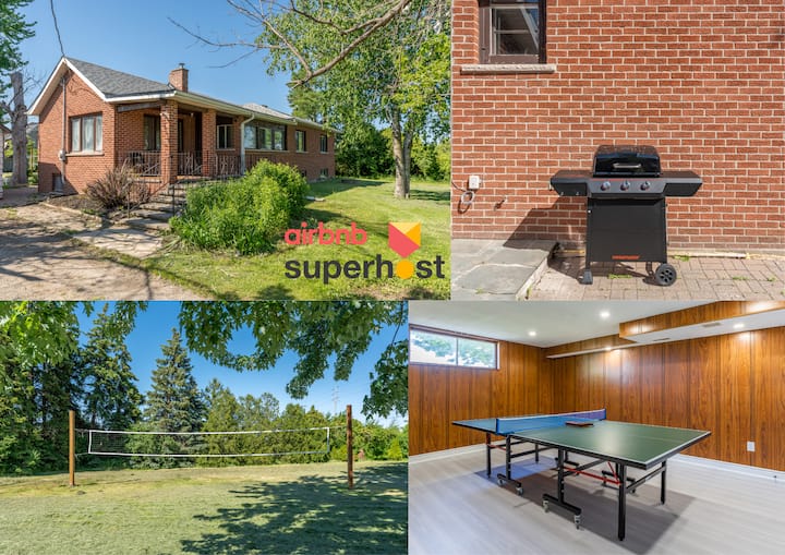 Huge Backyard | Volley-ball | Ping Pong | Bbq - Brampton