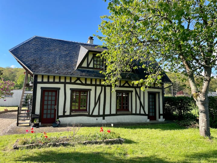 Maison Normande Avec Grand Jardin à 1h30 De Paris - Ajou