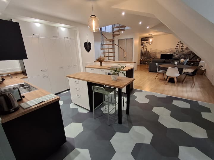 Appartement Spacieux Centre Ville  Parking Privé - Tours