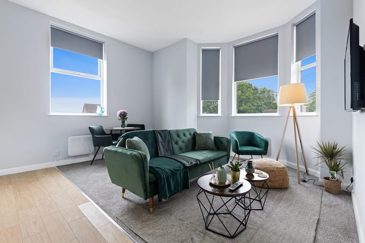 Modern Apartment Free Parking |Double Room Suite 5 - Nottingham Castle