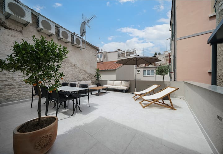 Teranino- Samm Apartments ŠIbenik, Rooftop Terrace - Šibenik