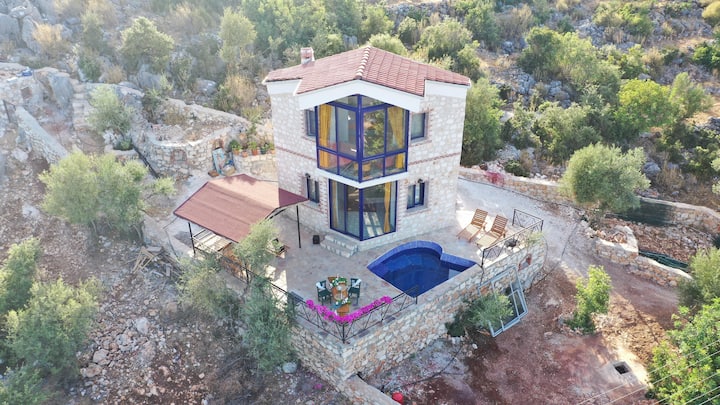 Poeme House Frida.deniz Manzaralı, Mustakil Taş Ev - Gürses