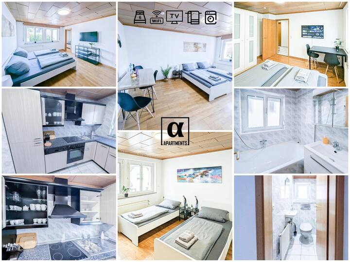 Alfa Stuttgart 3br 6people Bosch/porsche Inet Wifi - Stuttgart
