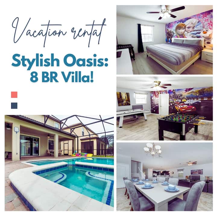 Disney Dream | 8br Villa | Private Pool Bliss, Fun - Davenport, FL