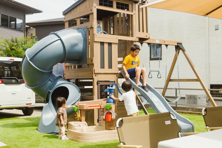 ベビー用品充実!/Play Ground&bbq/大型テレビで家族だんらん/シアタールーム/13名可 - Kumamoto