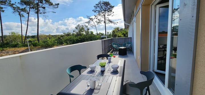 Mimizan Plage, Beau T3, 5 Lits Balcon Proche Plage - Mimizan-Plage