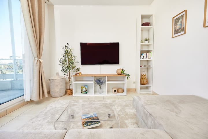 Bel Appart Lumineux & Terrasse Avec Vue (Clim+box) - Montpellier
