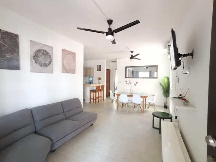 Center, 10 People Ground Floor Air Conditioning. - Cozumel
