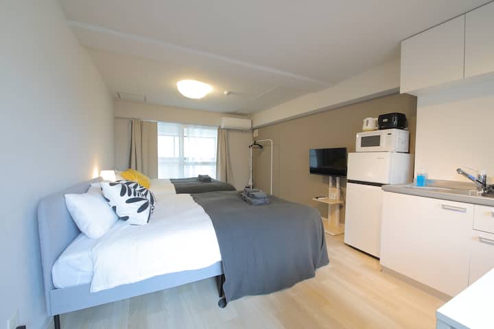 すすきのまで徒歩圏内|最寄り駅から徒歩5分|北海道の自然を満喫|wi-fi完備|静かな環境|301 - Sapporo