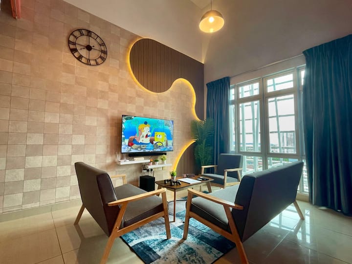 Cozy Colorful Home @ Mount Austin Jb 6 Pax - Johor Bahru