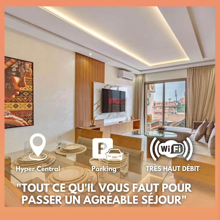 Luxueux Appartement Entre Gueliz Et L'hivernage - Marrakesh