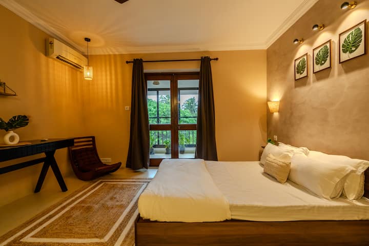 2bhk Duplex | 10min To Baga Beach | Terrace & Pool - Goa