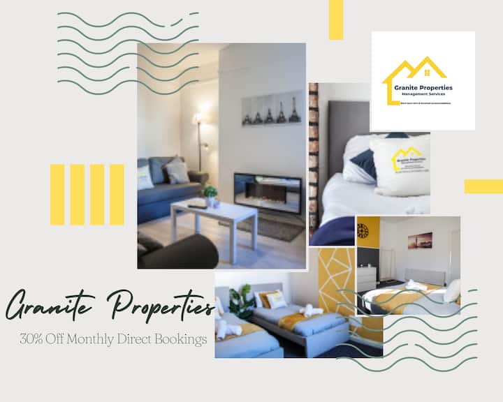 Comfortable 4br Home| 6 Beds |32% Monthly Discount - Wirral