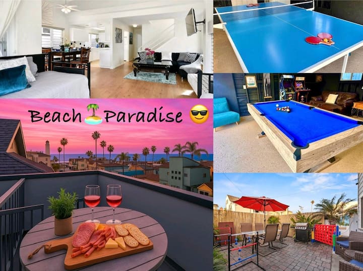 Mb! 8br Massive Beach Houses Steps To Sand! - San Diego, CA
