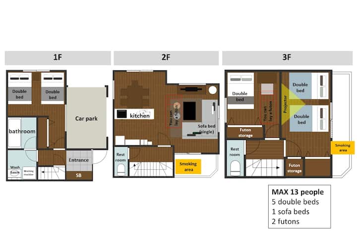 New House /3 Min Sta/ Near Skytree&asakusa /13 Ppl - Tokyo