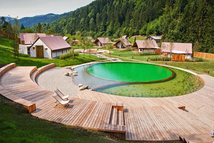 Herbal Glamping Resort Ljubno» Glamorus Tent (4+1) - Luče