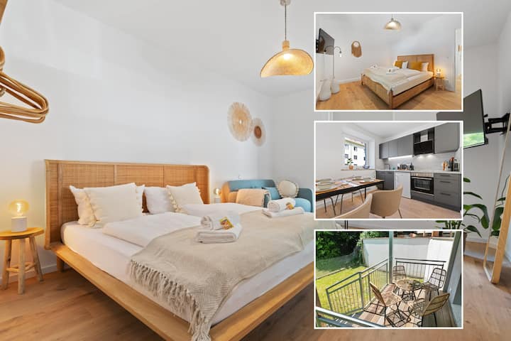 Neues Boho Stadt Apartment Mit Garten - Augsburg