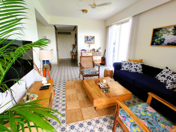 Zenaway Stays - 2bhk, Infinity Pool @ Candolim - Goa