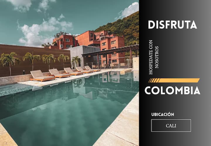 Cozy Apt+wifi+tv+pool+ac+jacuzzi+gym+parking @Cali - 