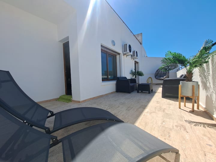 Terrasse Vue Mer - Plage - Tgv - Tanger