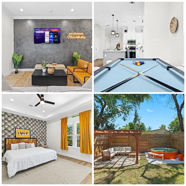 Downtown Luxe Retreat: Pong, Patio, Games, Grill - 