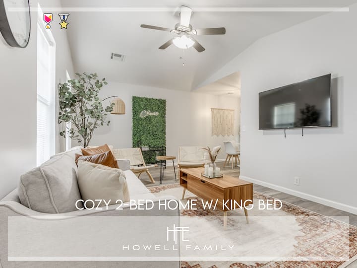 Cozy 2-bed Home W/ King Bed - Edmond, OK