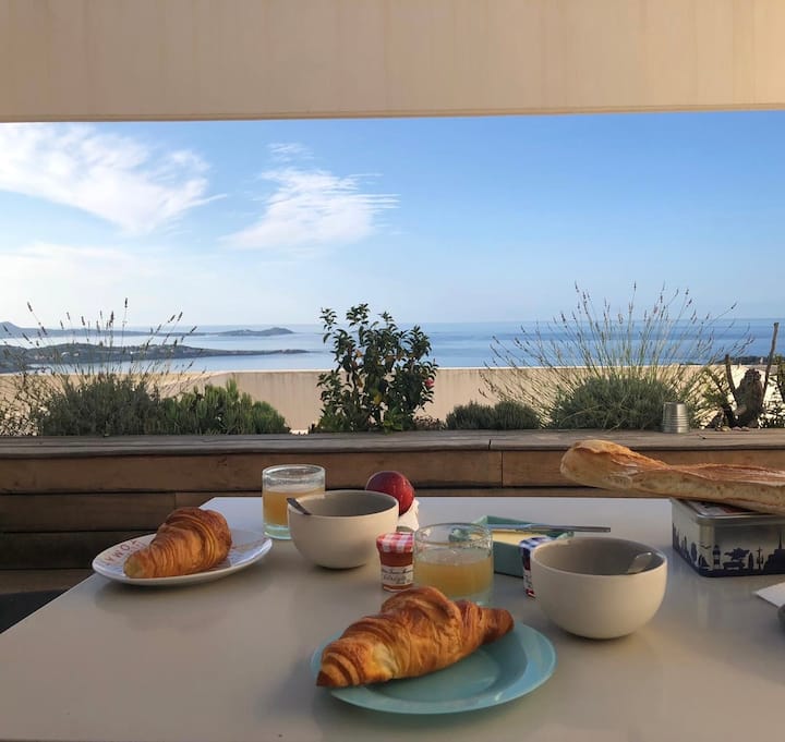 Appt 42m2 Bandol, Vue Mer 180°, Terrasse 24 M2 Sud - Bandol