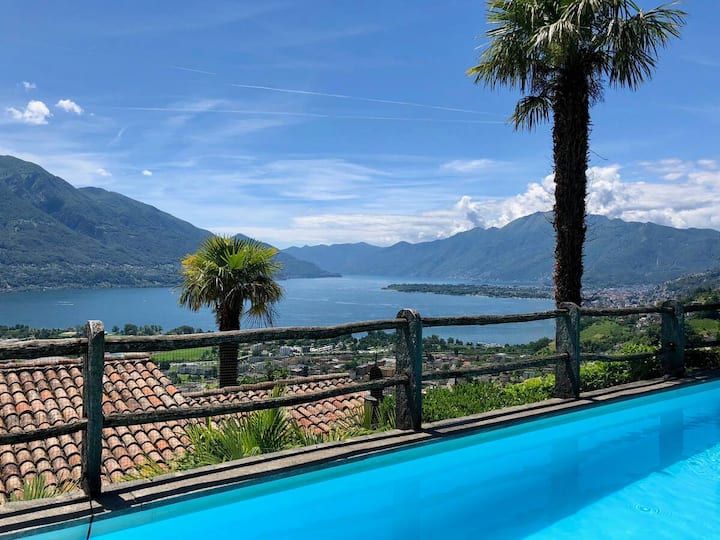 Casa Serapias - Appartement With A Fantastic View - Gordola