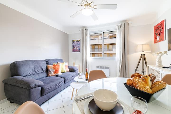 Appartement 2p - Centre De Menton, Proche Plage - Roquebrune-Cap-Martin