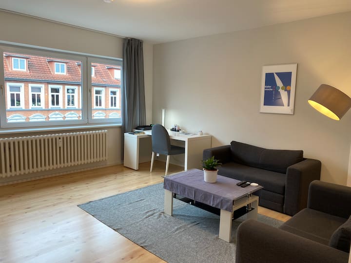 City Apartment (50m²), Kitchen, Bathtub, Balcony - Kiel