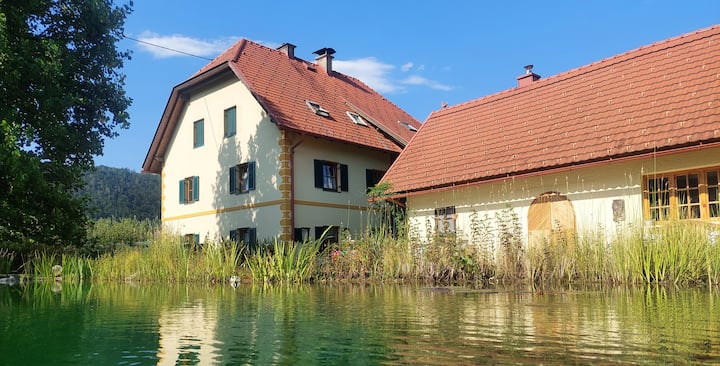 Apartment Mit Naturbadeteich Für
2 Gäste - Ferlach