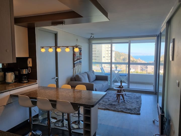Luxury Apt Costa Montemar: Sea & Dunes View - Chile