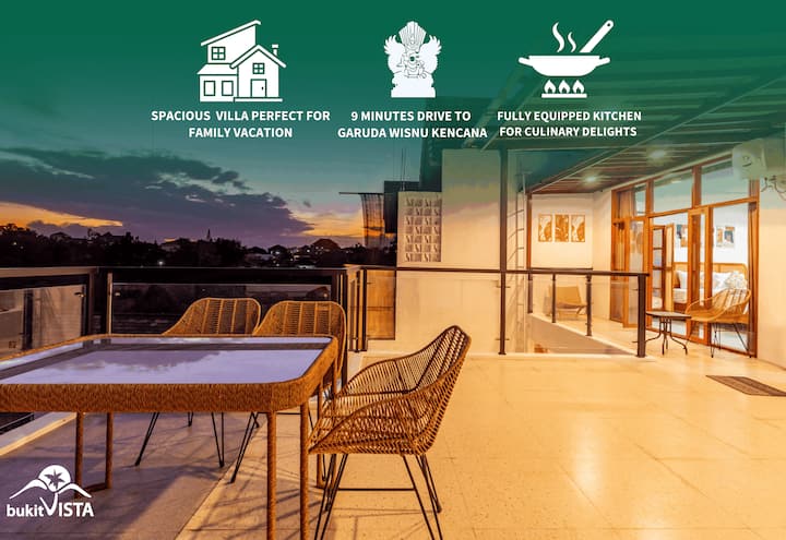 Elegant Villa W/ Scenic Views In Jimbaran - Uluwatu