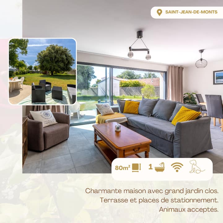 Charmante Maison Avec Jardin - Saint Jean De Monts - Saint-Jean-de-Monts
