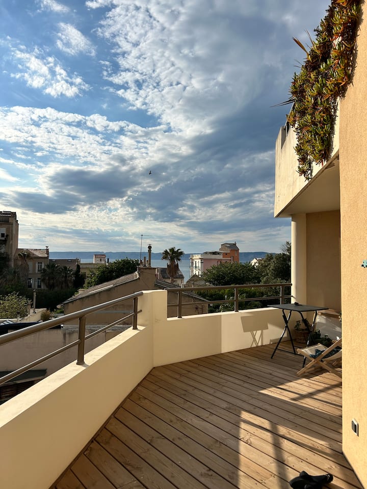 T4 Lumineux - Terrasse Vue Mer - Vallon Des Auffes - Marseille